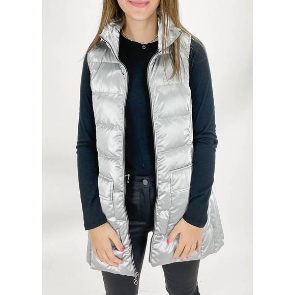 DOLCEZZA | Jackets & Coats | New Dolcezza Glacier Long Puffer Vest In ...